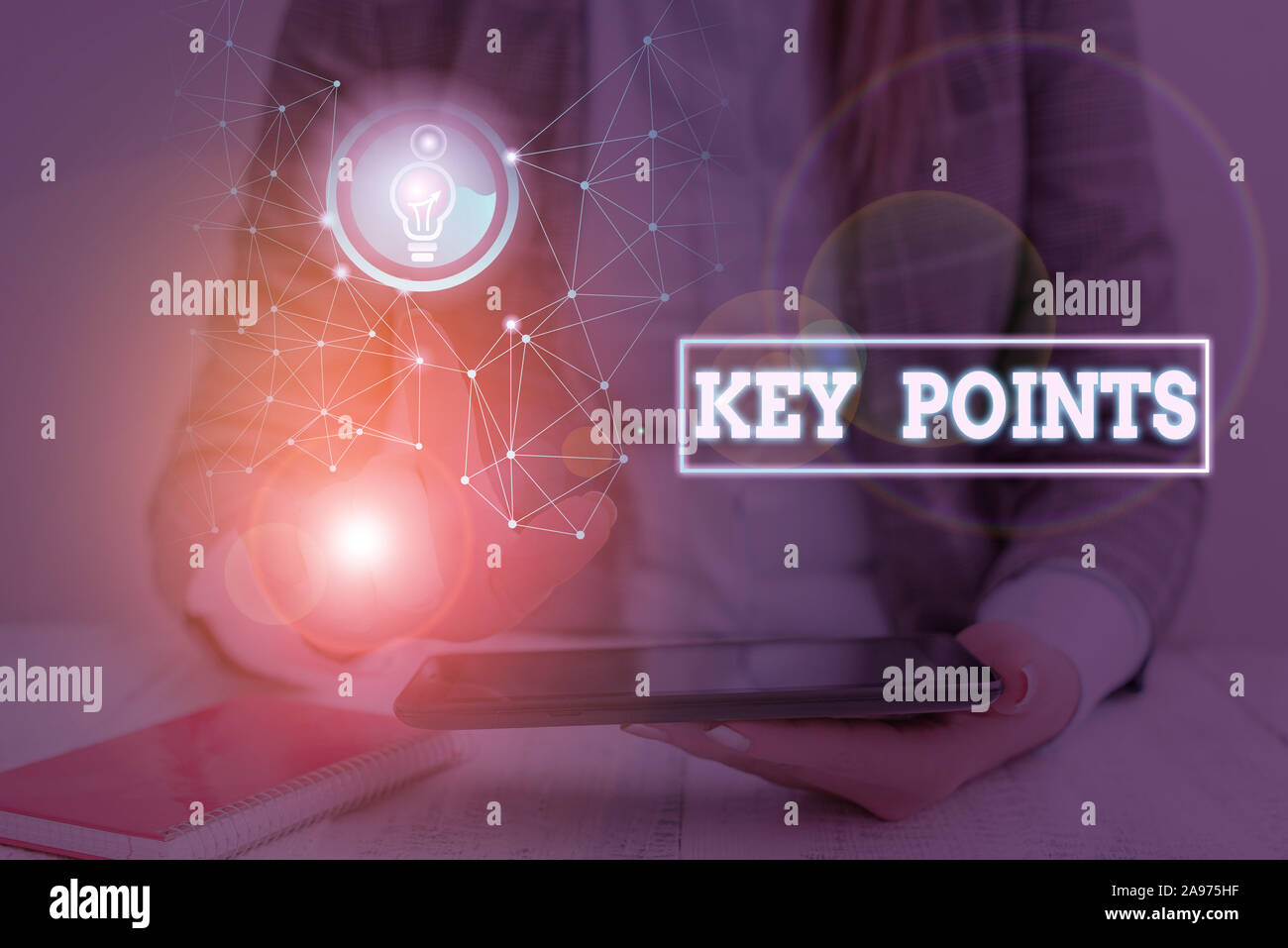 Word writing text Key Points. Business photo showcasing most important ...