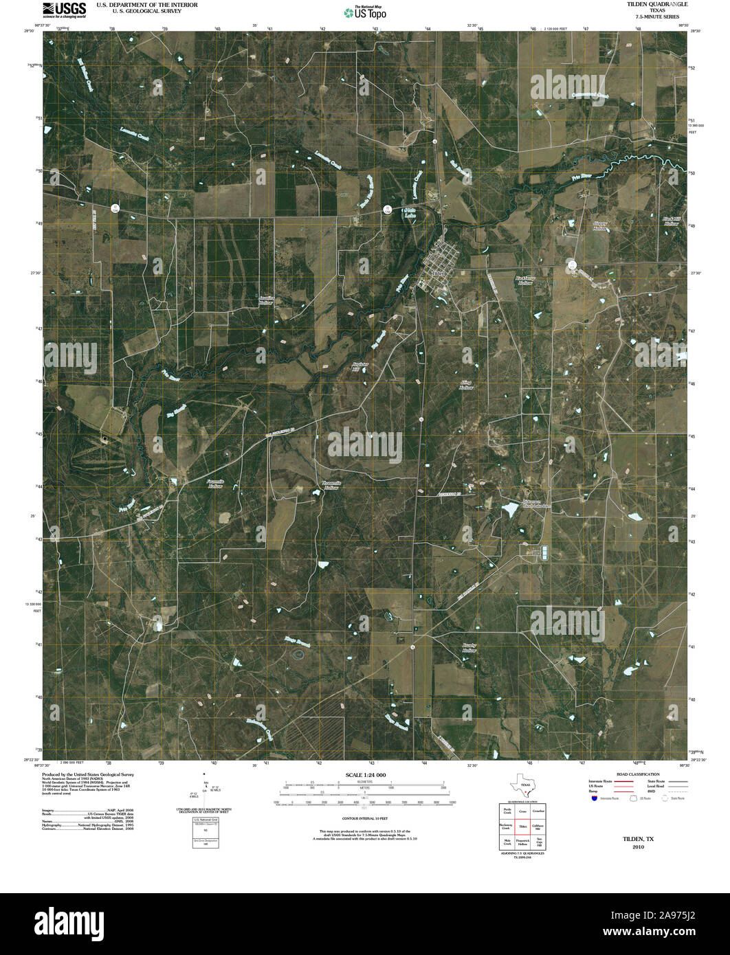 Map of tilden hi-res stock photography and images - Alamy