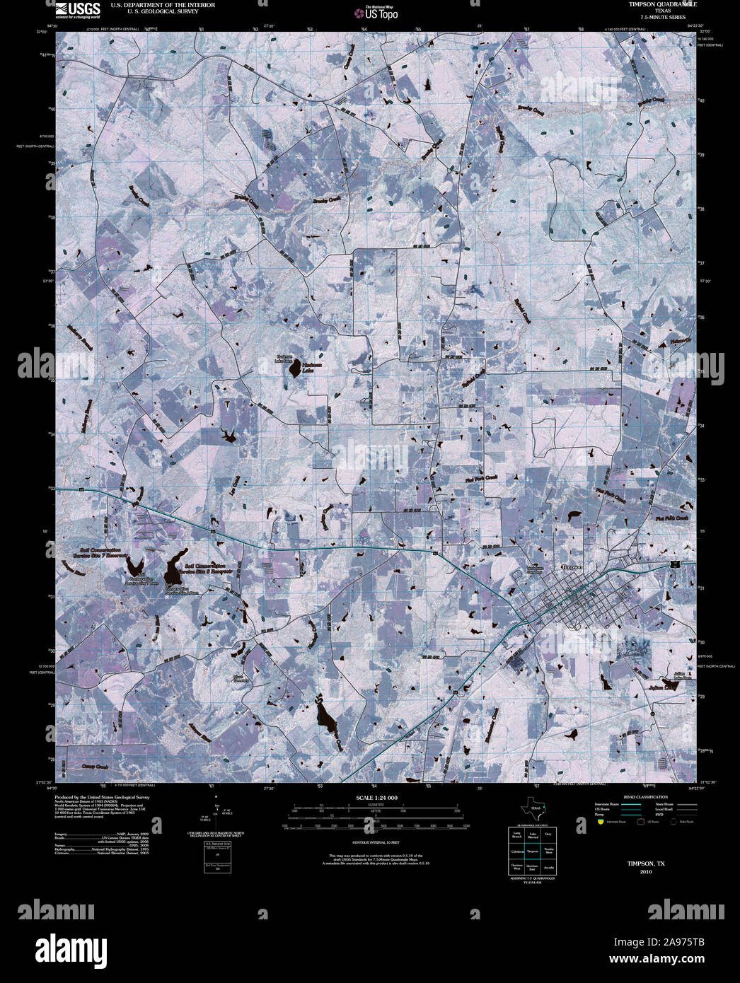 Map of timpson texas hi-res stock photography and images - Alamy