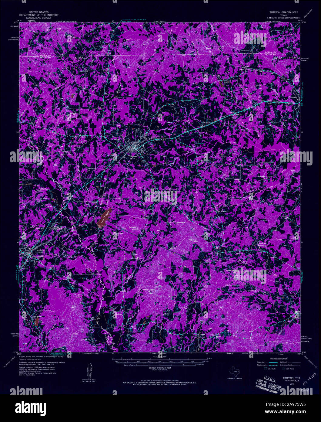 Map of timpson texas hi-res stock photography and images - Alamy