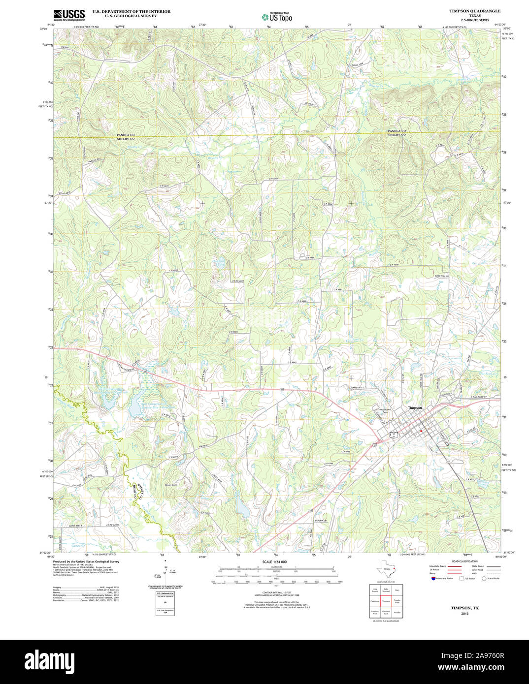 Map of timpson texas hi-res stock photography and images - Alamy