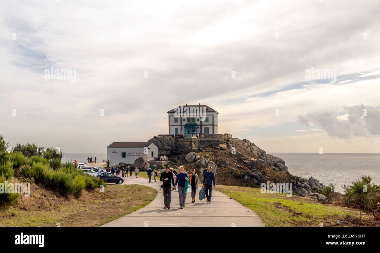 Lighthouse End World Cape Finisterre High Resolution Stock Photography ...