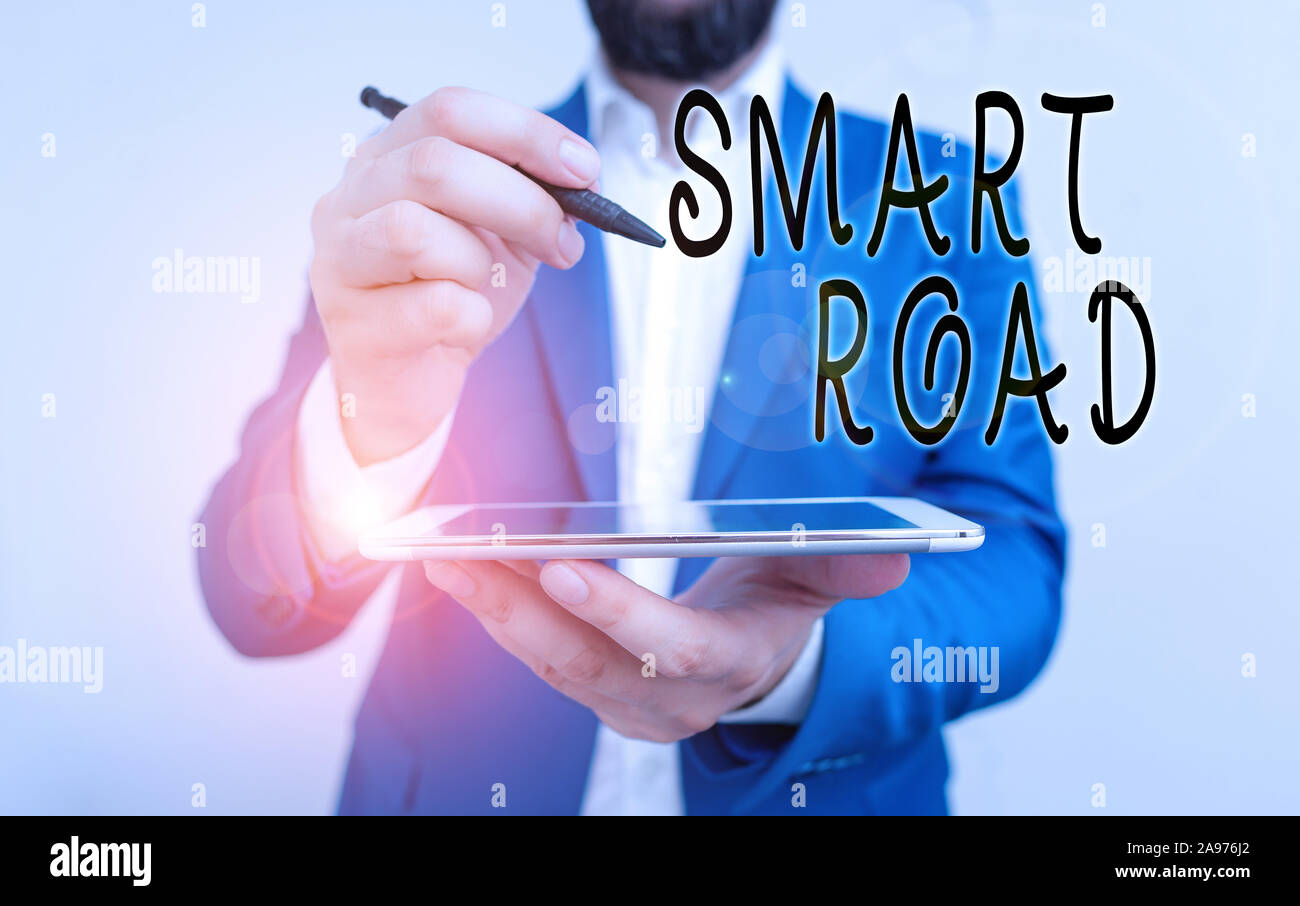 Handwriting text Smart Road. Conceptual photo number of different ways ...