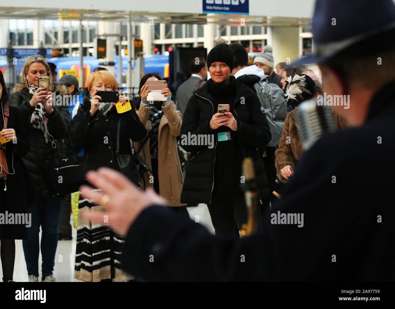 Leaflet hand out waterloo station hi-res stock photography and images ...