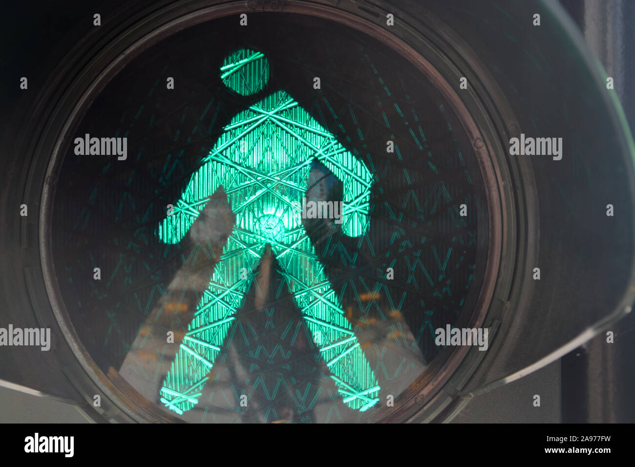 Traffic light green man hi-res stock photography and images - Alamy