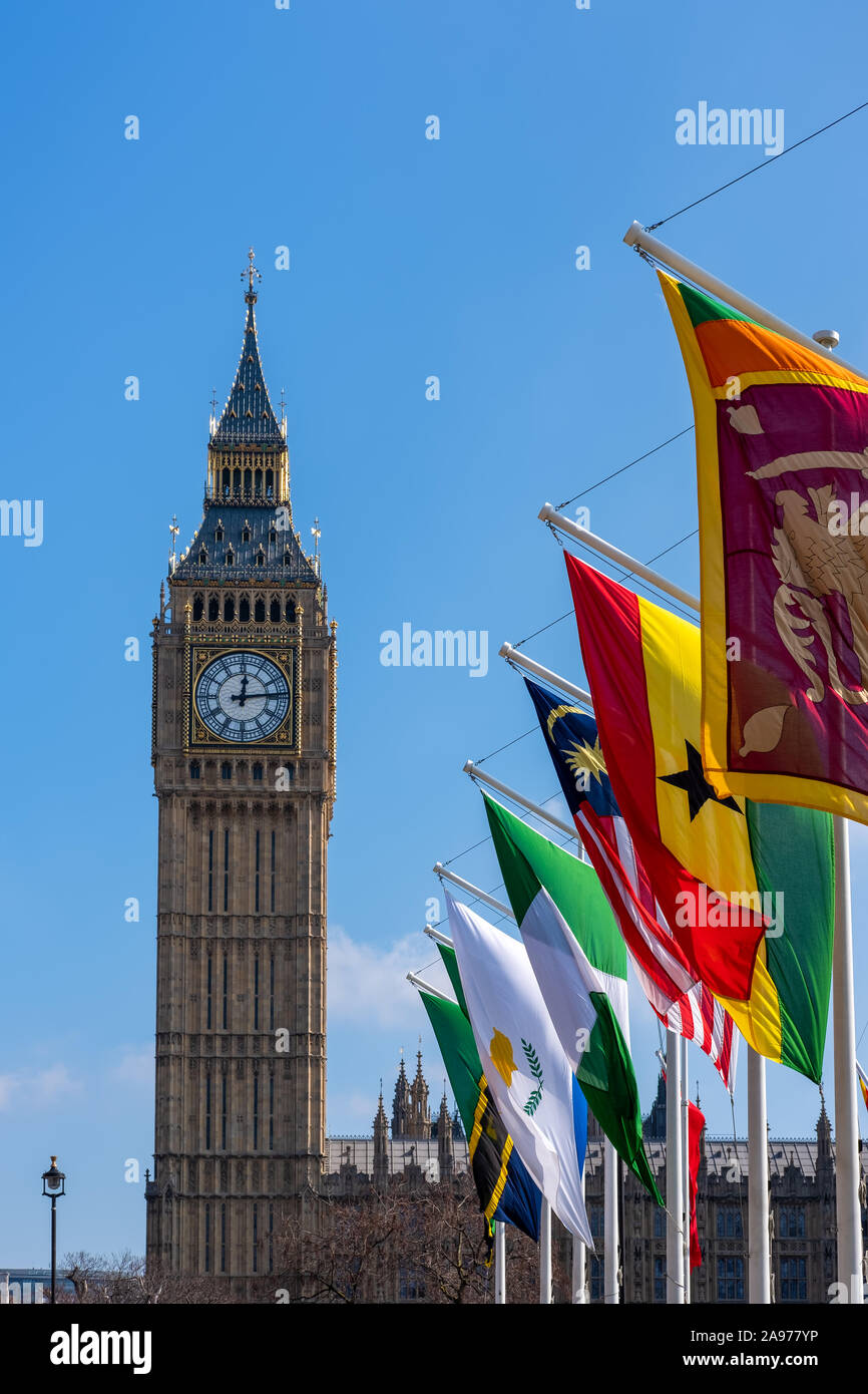 Parliament square flags hi-res stock photography and images - Alamy