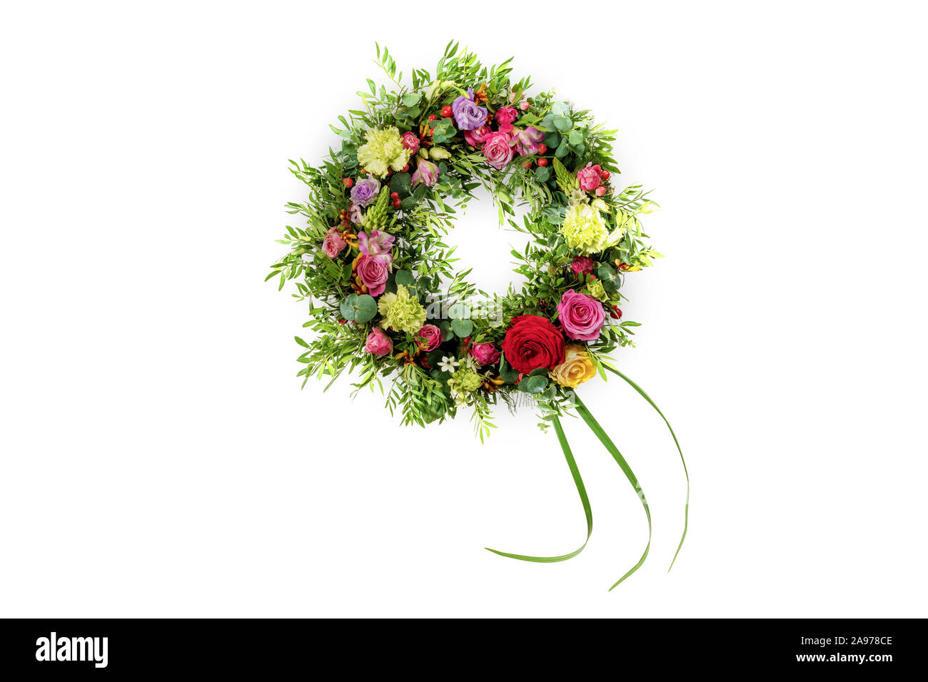 Round frame vintage leaves Cut Out Stock Images & Pictures - Alamy