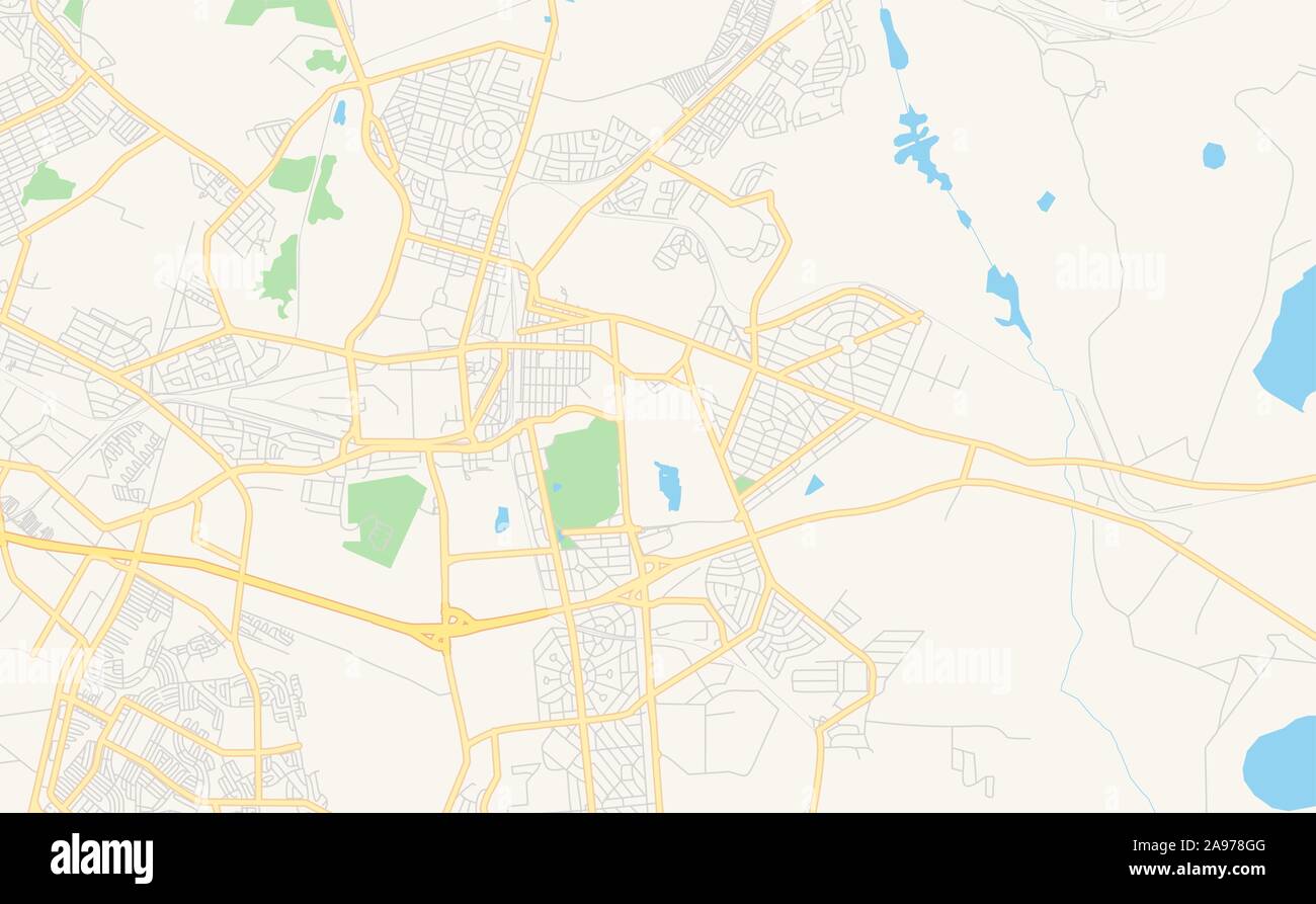 Printable street map of Springs, South Africa. Map template for ...