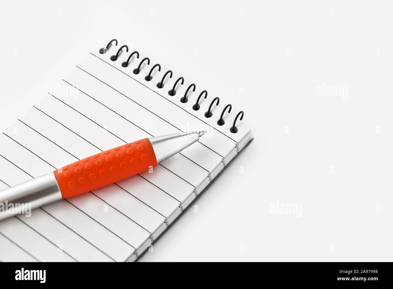 Ring binder paper and pencil background Stock Photo - Alamy