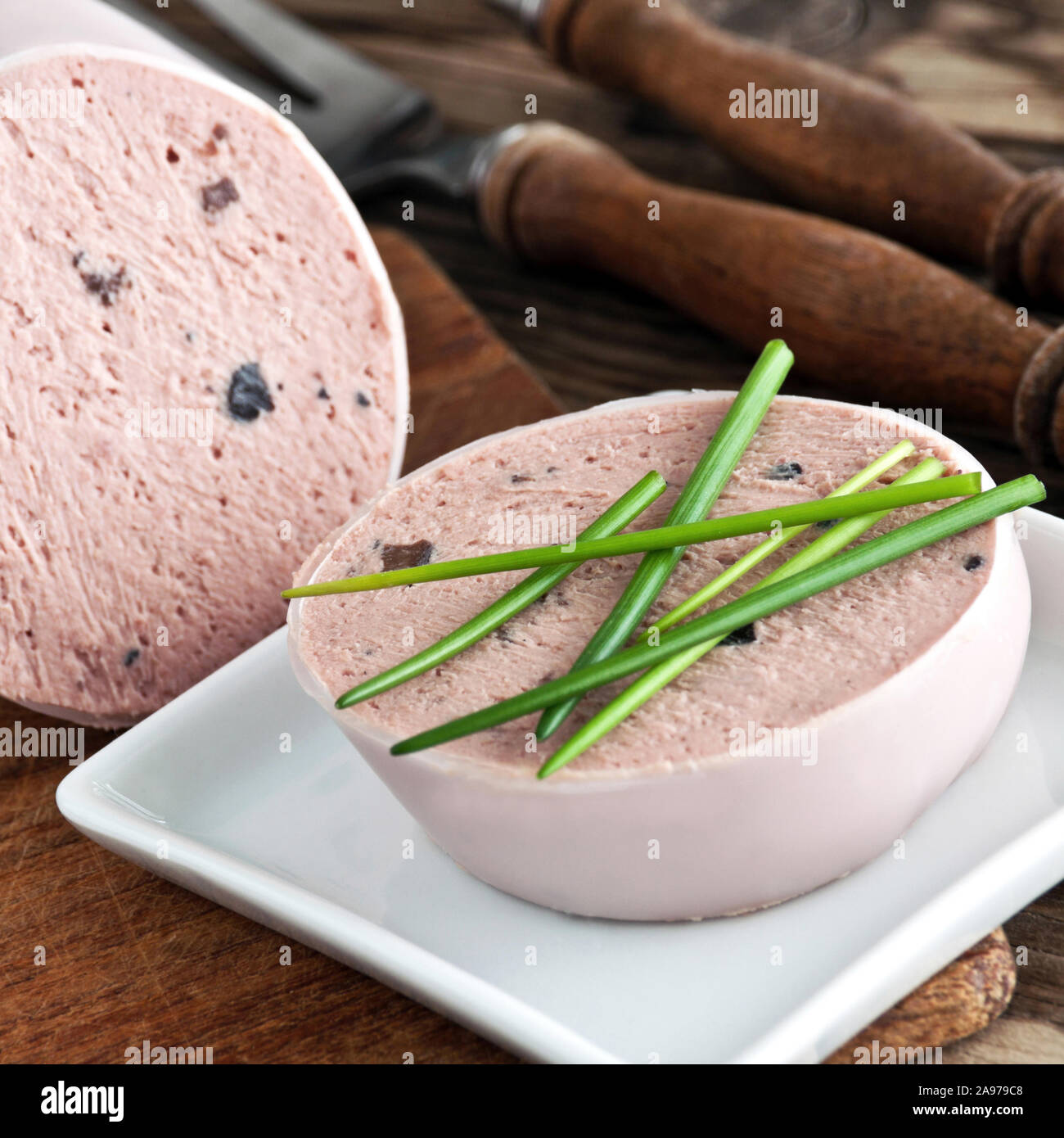 Herb liver sausage hi-res stock photography and images - Alamy