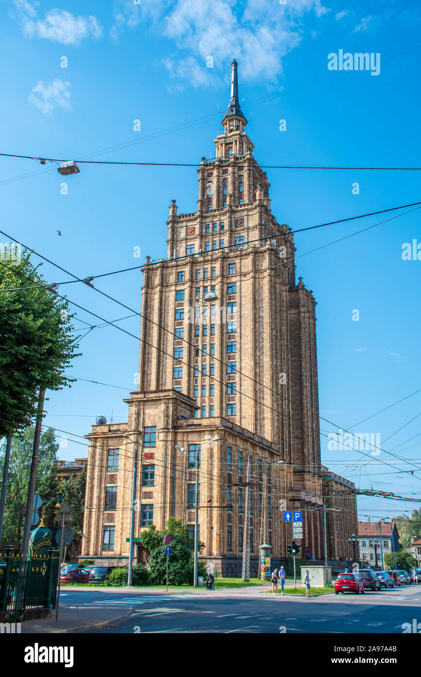 Latvia riga stalin tower hi-res stock photography and images - Alamy