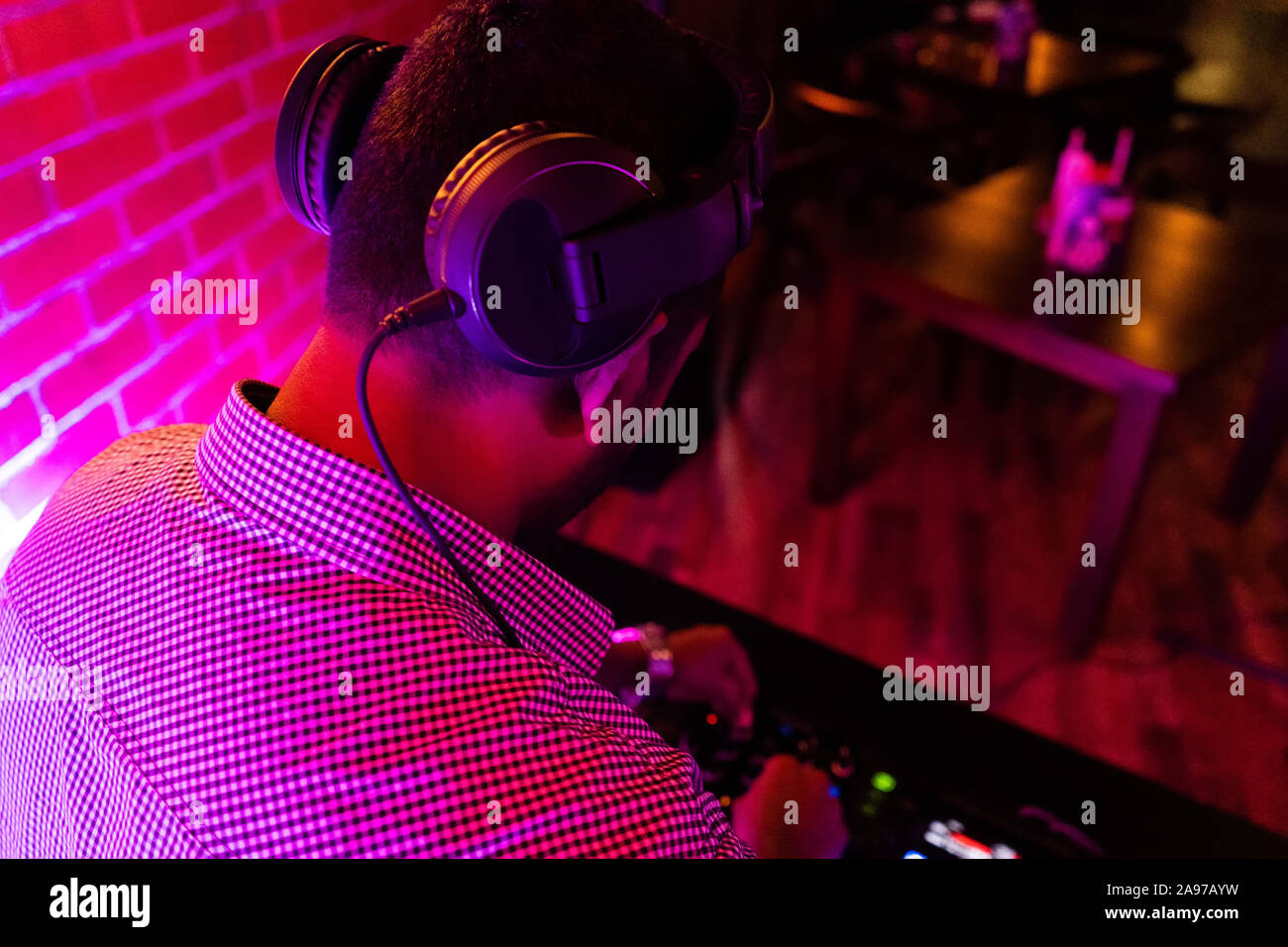 Dj work night club hi-res stock photography and images - Alamy