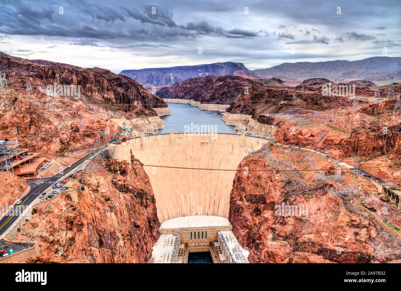 Hoover Dam on the Colorado River, the USA Stock Photo - Alamy
