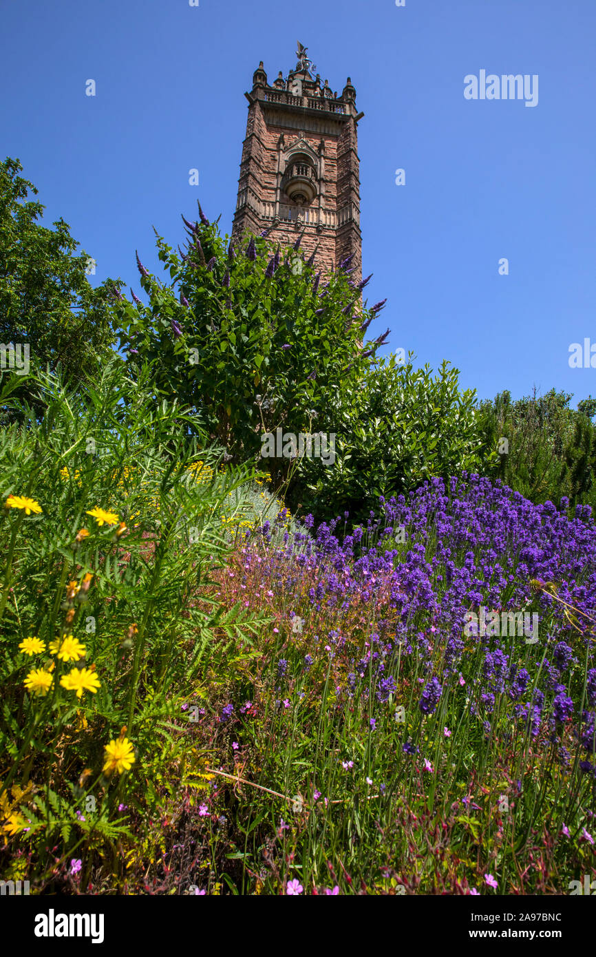 A view of the historic Cabot Tower, located in Brandon Hill Park in the ...