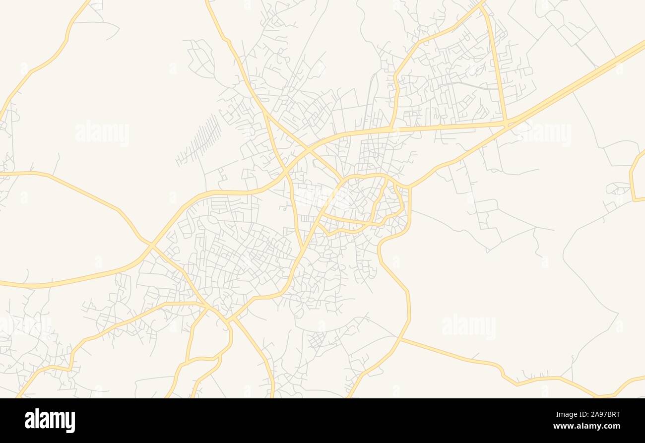 Printable street map of Awka, Nigeria. Map template for business use ...