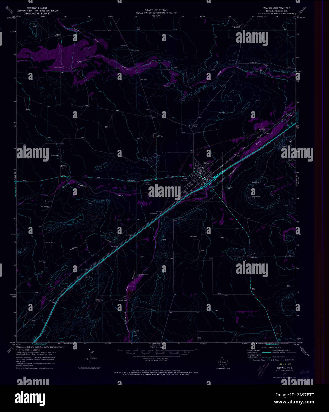 Toyah texas map hi-res stock photography and images - Alamy