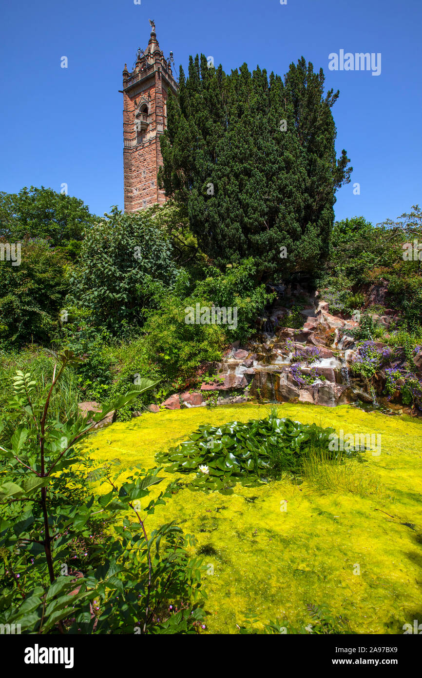 A view of the historic Cabot Tower, located in Brandon Hill Park in the ...