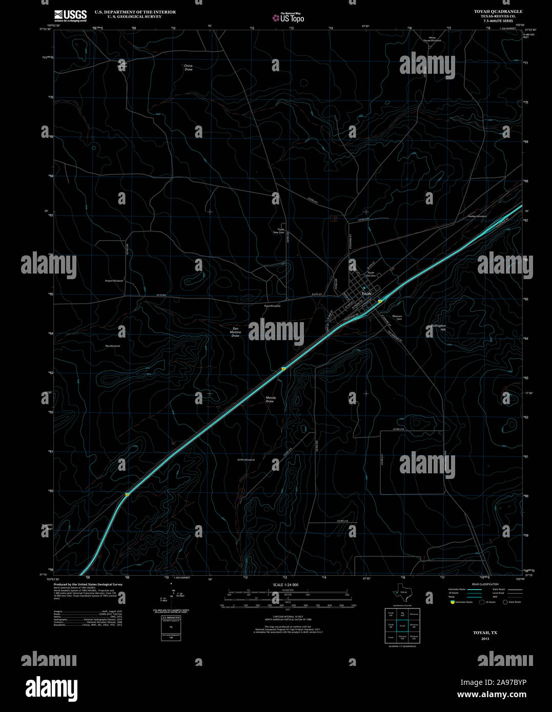 Toyah texas map hi-res stock photography and images - Alamy