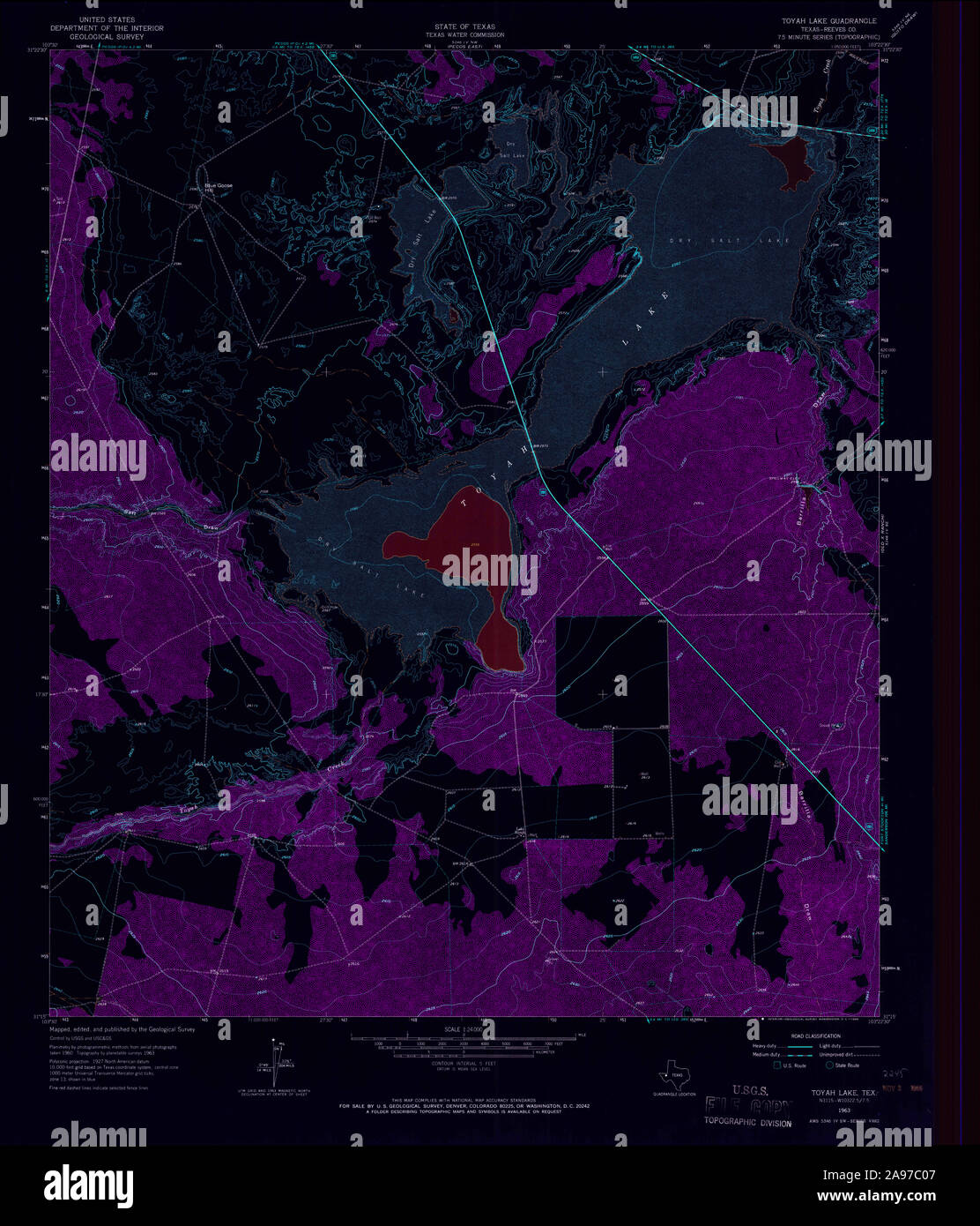 Toyah map hi-res stock photography and images - Alamy