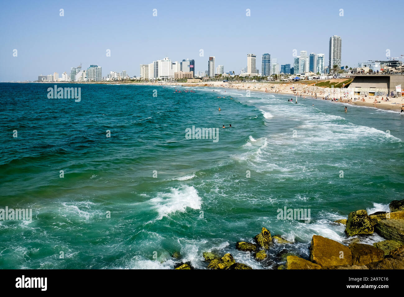 Israel tel aviv downtown skyline hi-res stock photography and images ...