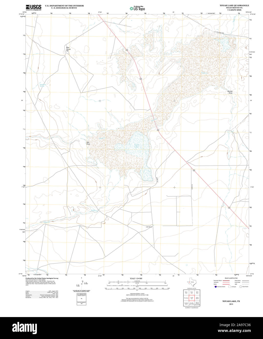 Toyah map hi-res stock photography and images - Alamy