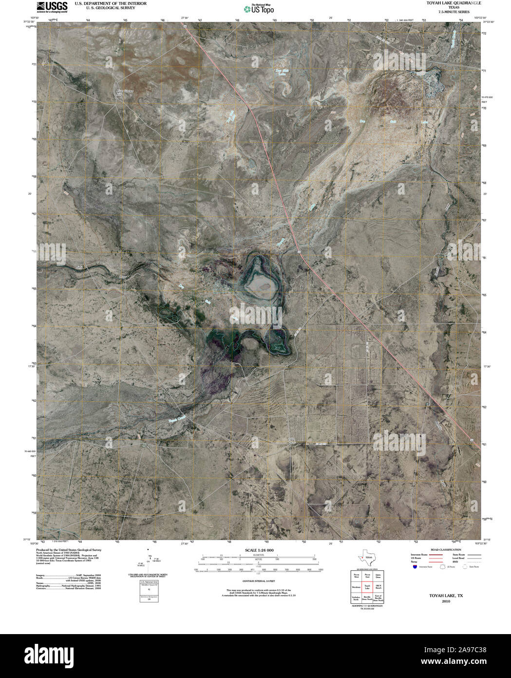 Toyah map hi-res stock photography and images - Alamy