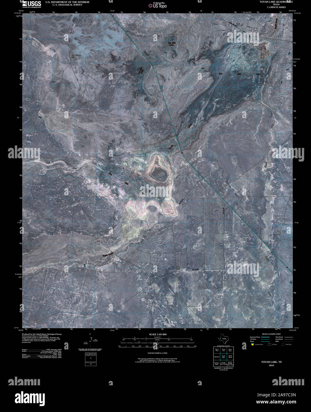 Toyah map hi-res stock photography and images - Alamy