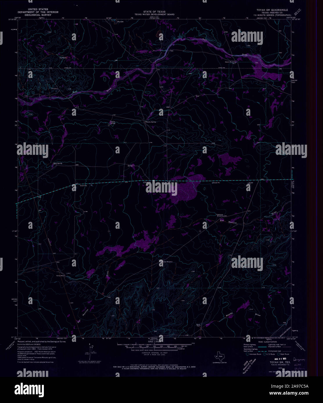 Toyah texas map hi-res stock photography and images - Alamy