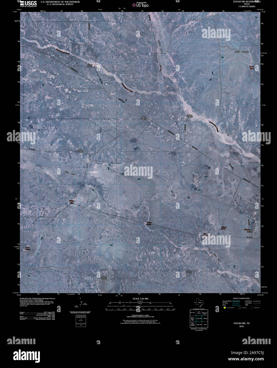 Toyah map hi-res stock photography and images - Alamy