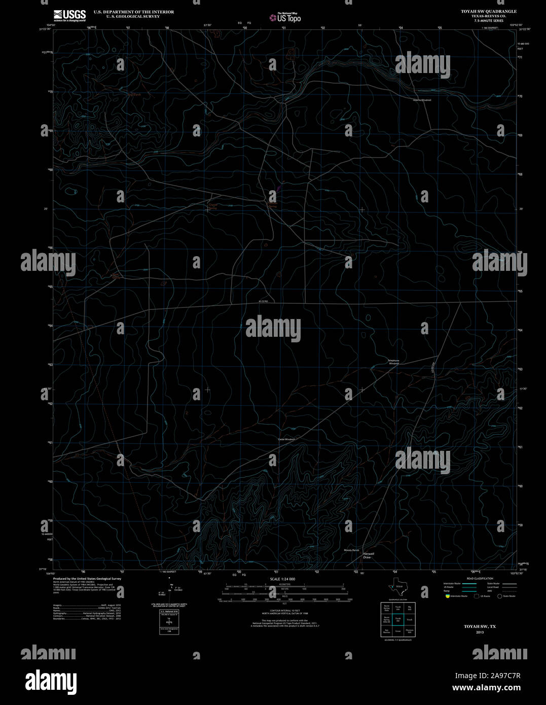 Toyah texas map hi-res stock photography and images - Alamy