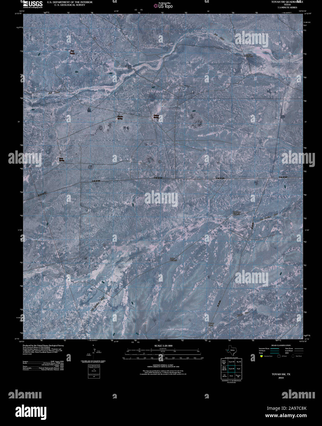 Toyah texas map hi-res stock photography and images - Alamy