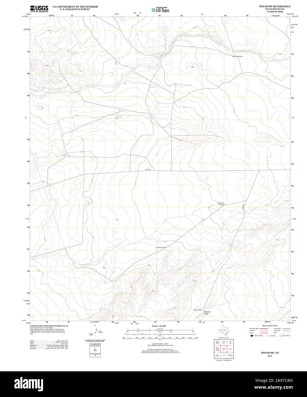 Toyah texas map hi-res stock photography and images - Alamy