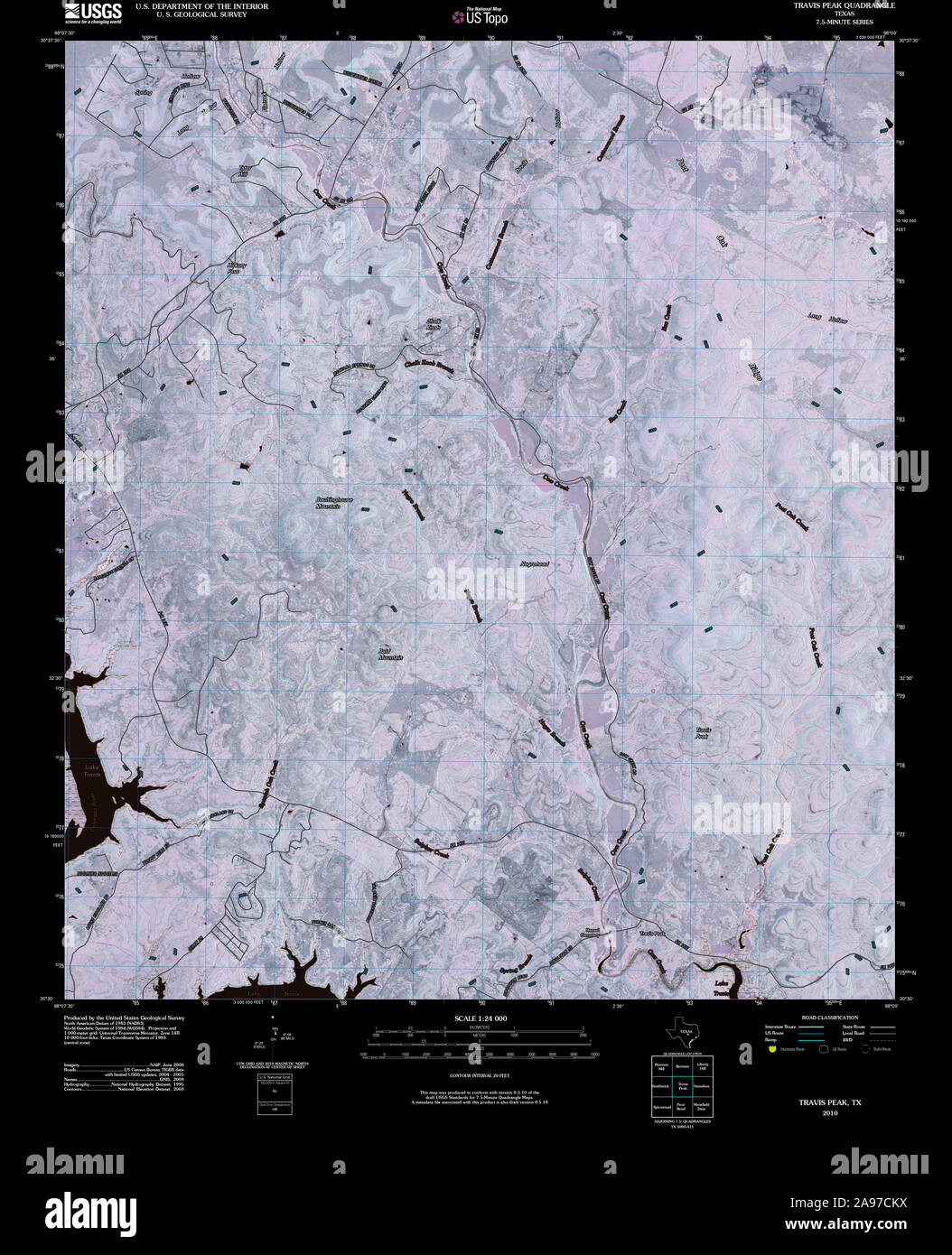 Map of travis hi-res stock photography and images - Alamy