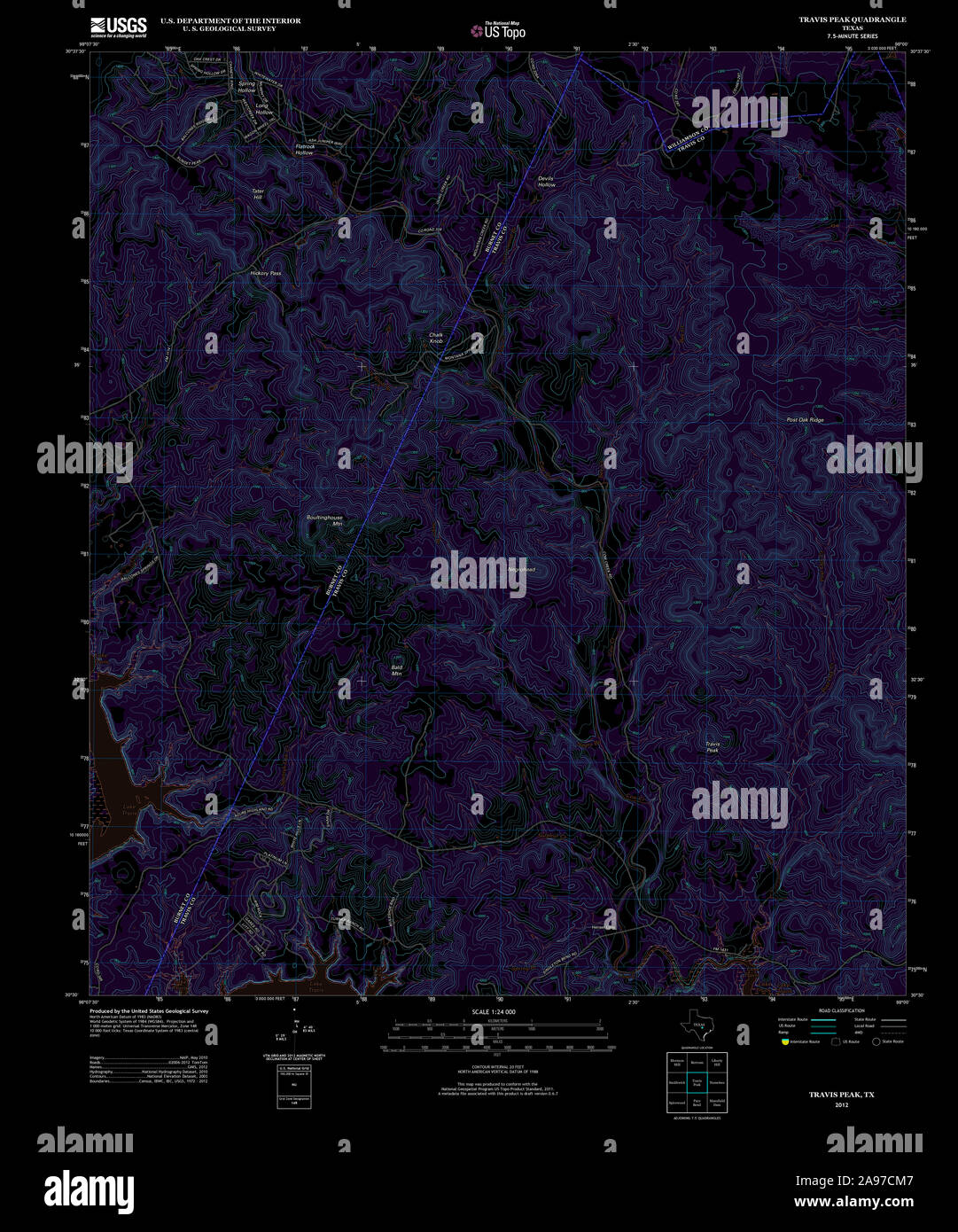 Map of travis hi-res stock photography and images - Alamy