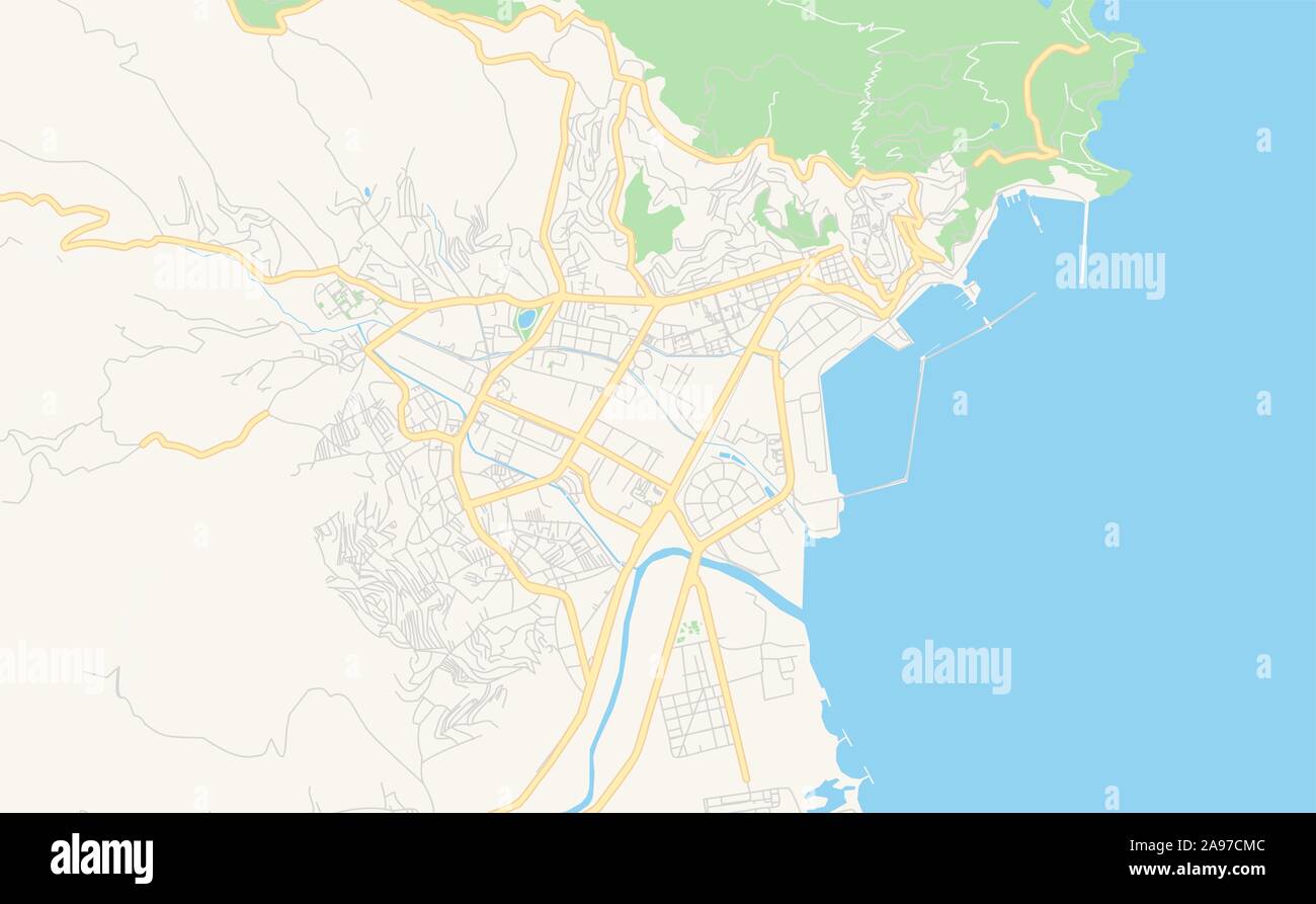 Bejaia street map hi-res stock photography and images - Alamy