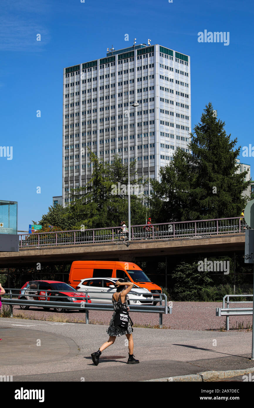 18 storey office building in Merihaka district of Helsinki, Finland ...