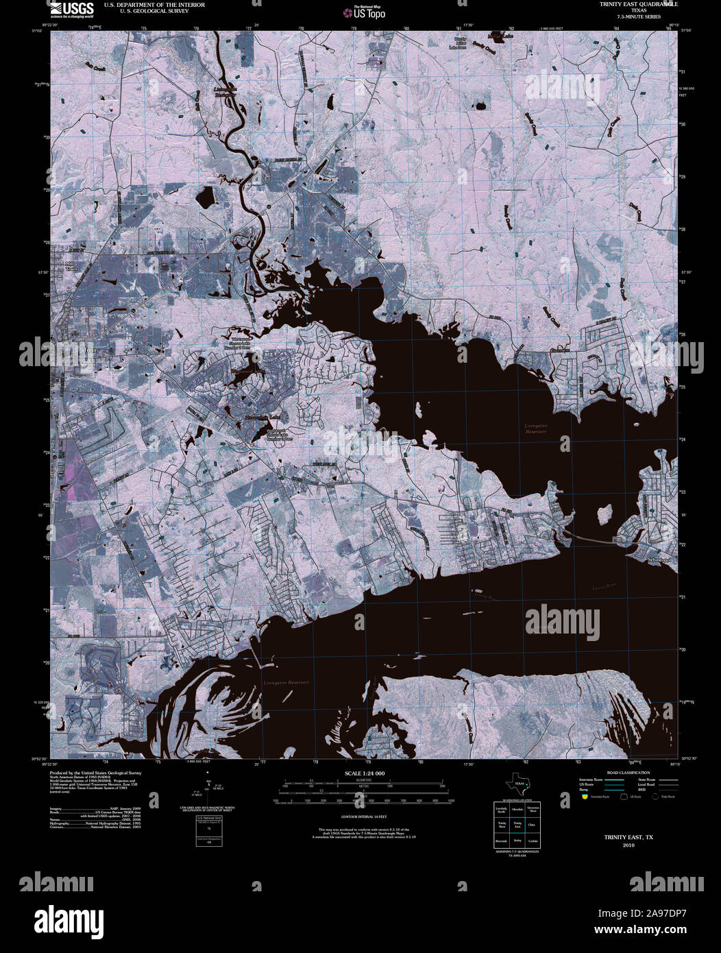 Trinity texas map hi-res stock photography and images - Alamy