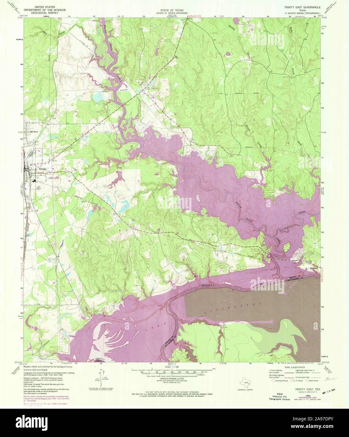 Trinity texas map hi-res stock photography and images - Alamy