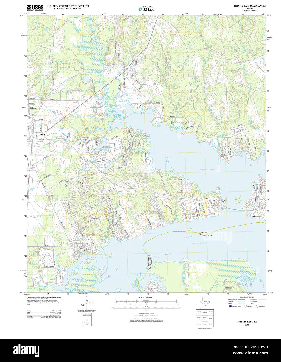 Trinity texas map hi-res stock photography and images - Alamy