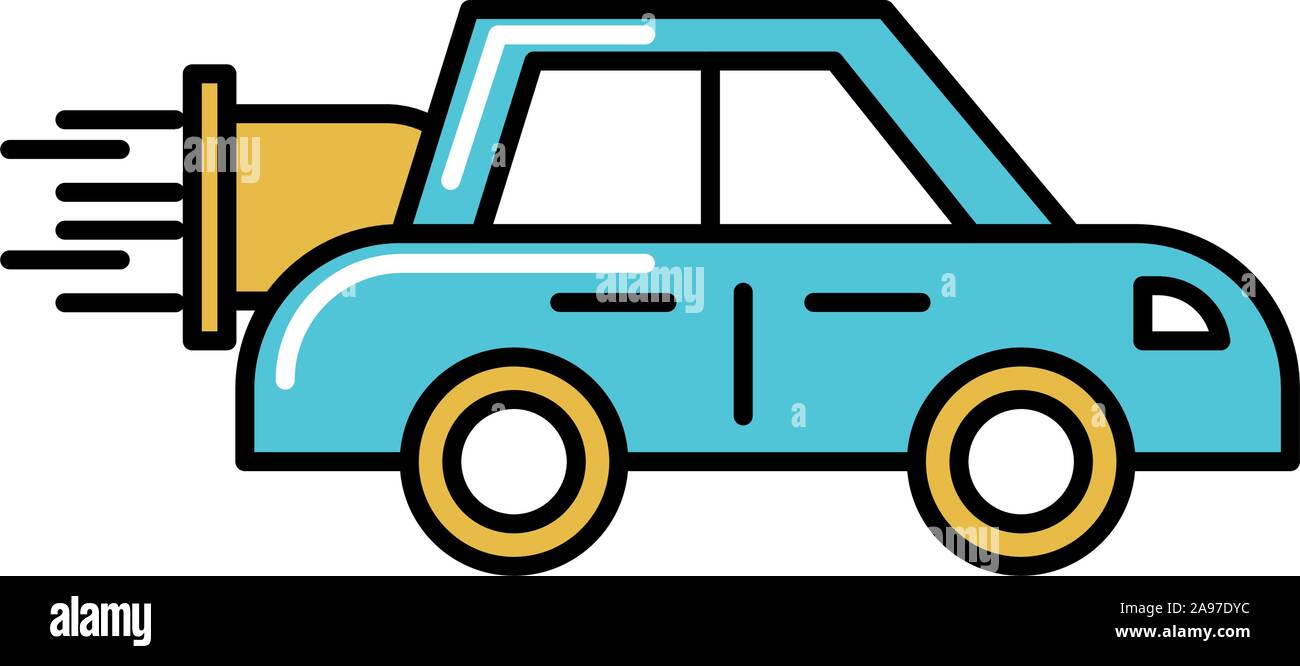 future car icon design, Digital technology communication social media ...