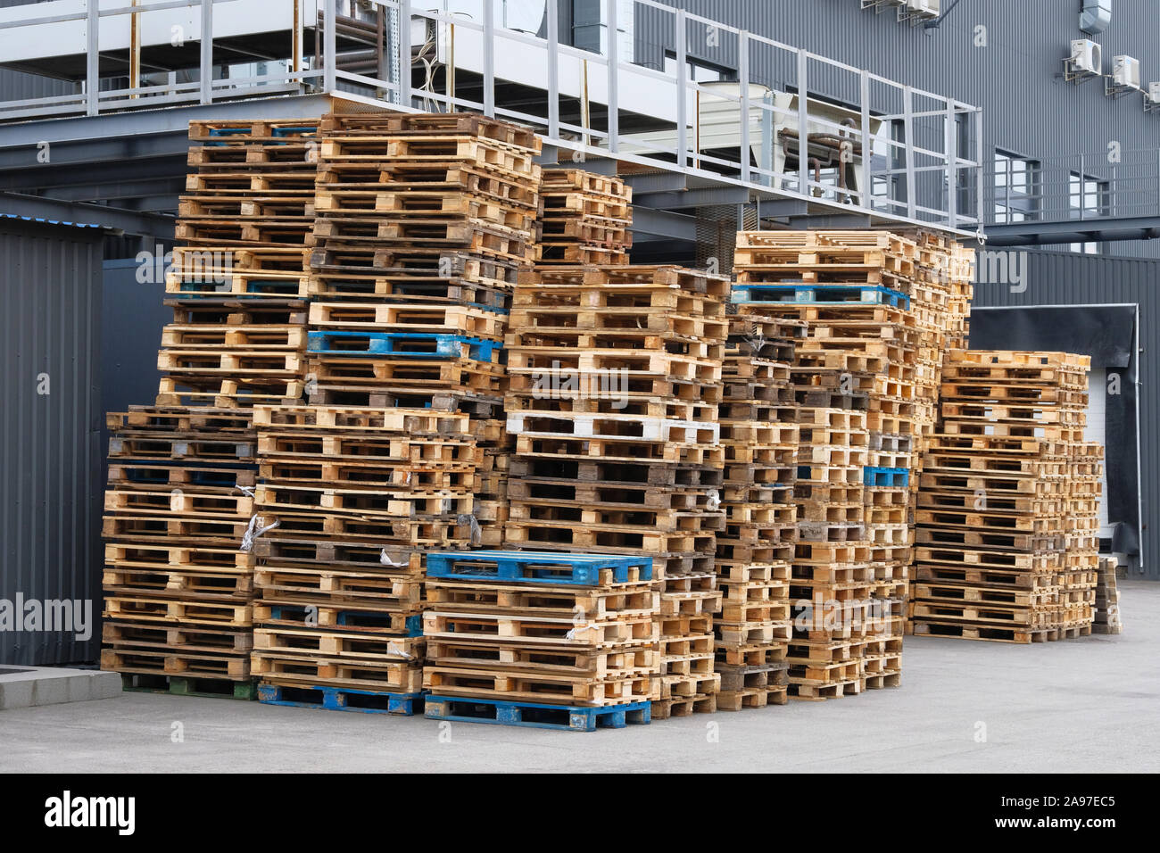 Skids In Warehouse Satck