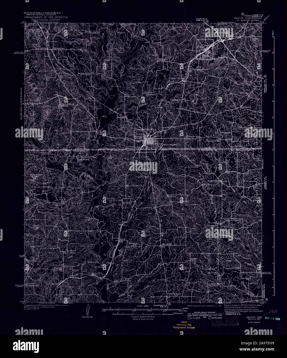 Map of troup hi-res stock photography and images - Alamy