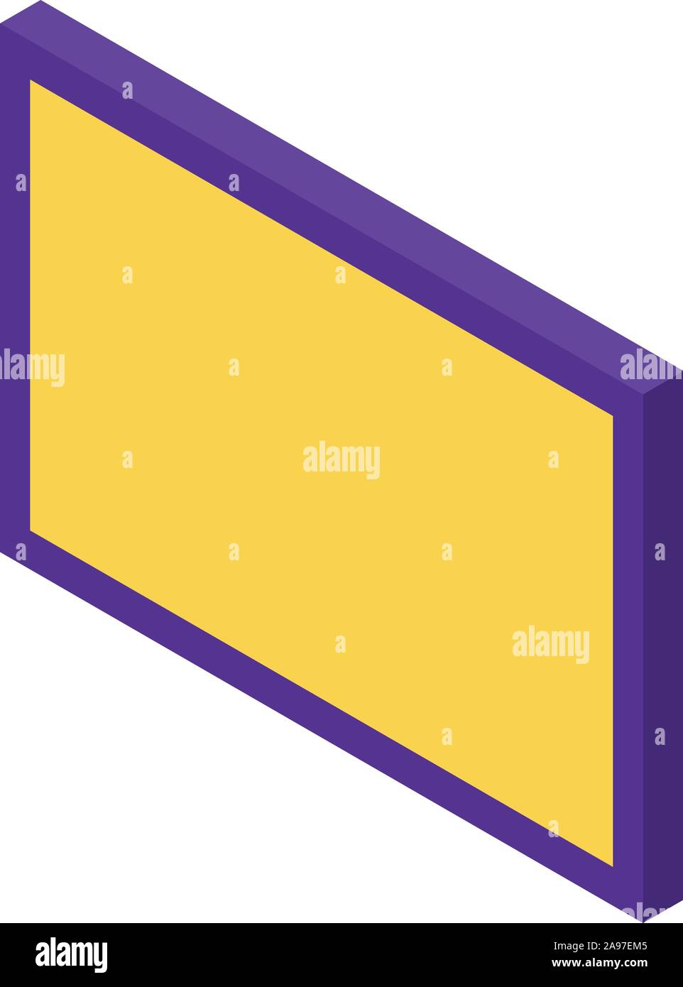 Yellow wall picture icon, isometric style Stock Vector Image & Art - Alamy