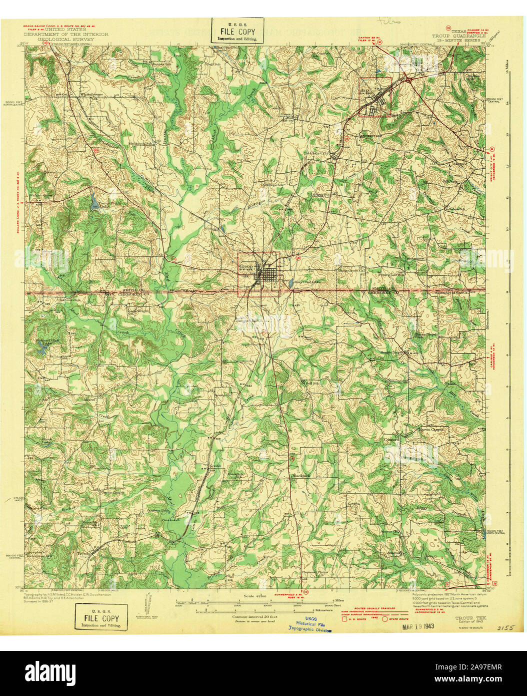 Map of troup hi-res stock photography and images - Alamy