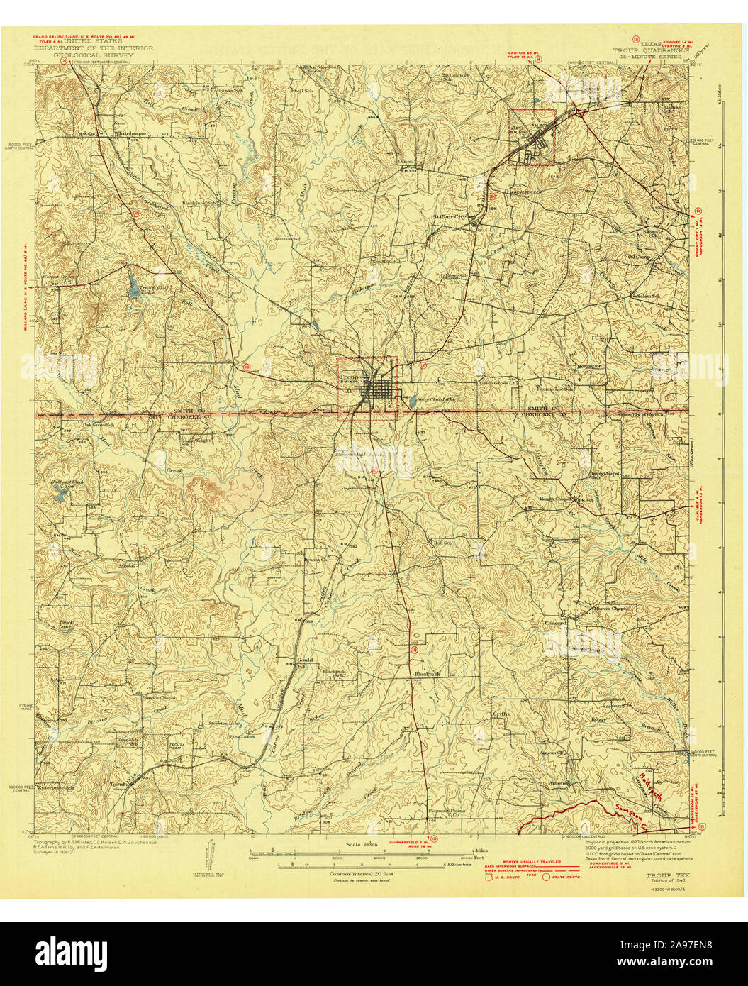 Map of troup hi-res stock photography and images - Alamy