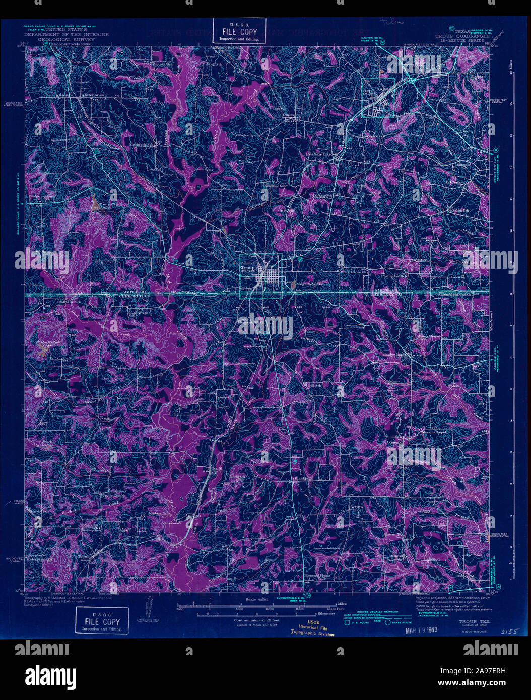 Map of troup hi-res stock photography and images - Alamy
