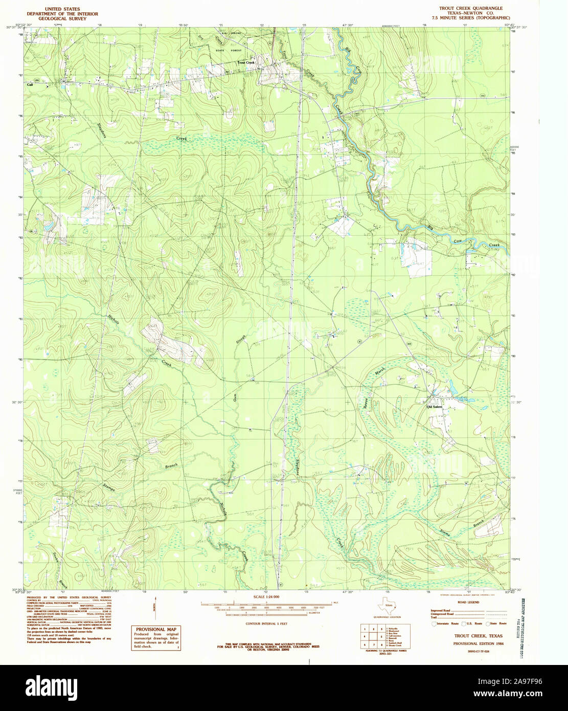 Map of trout creek hi-res stock photography and images - Alamy