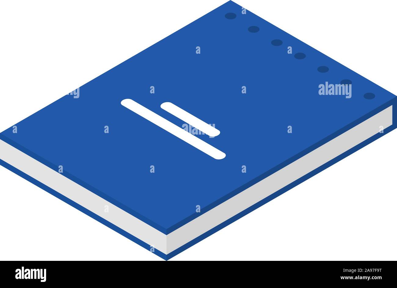 Blue school book icon, isometric style Stock Vector Image & Art - Alamy
