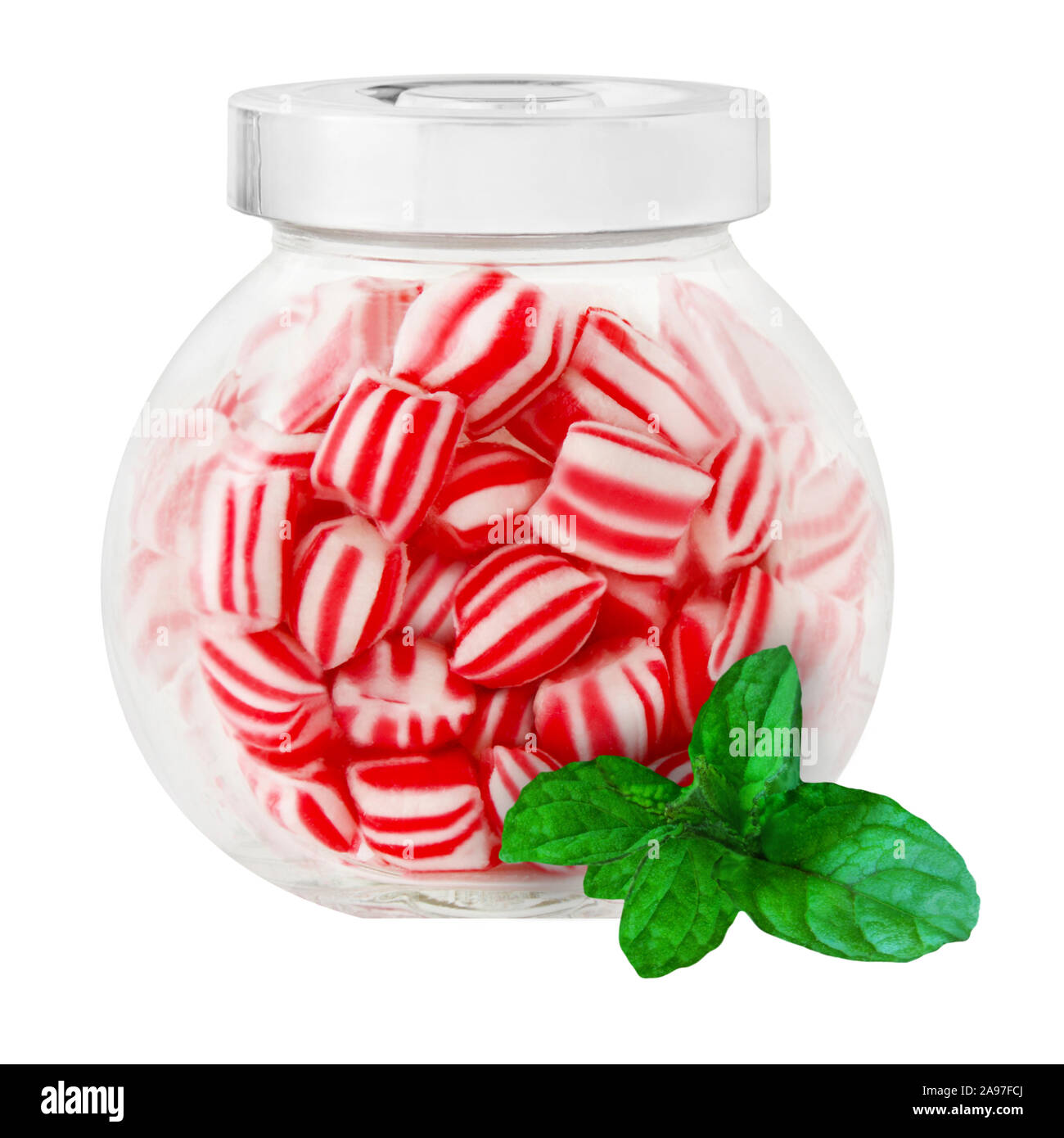 Bonbons - Peppermint - Glass Stock Photo - Alamy