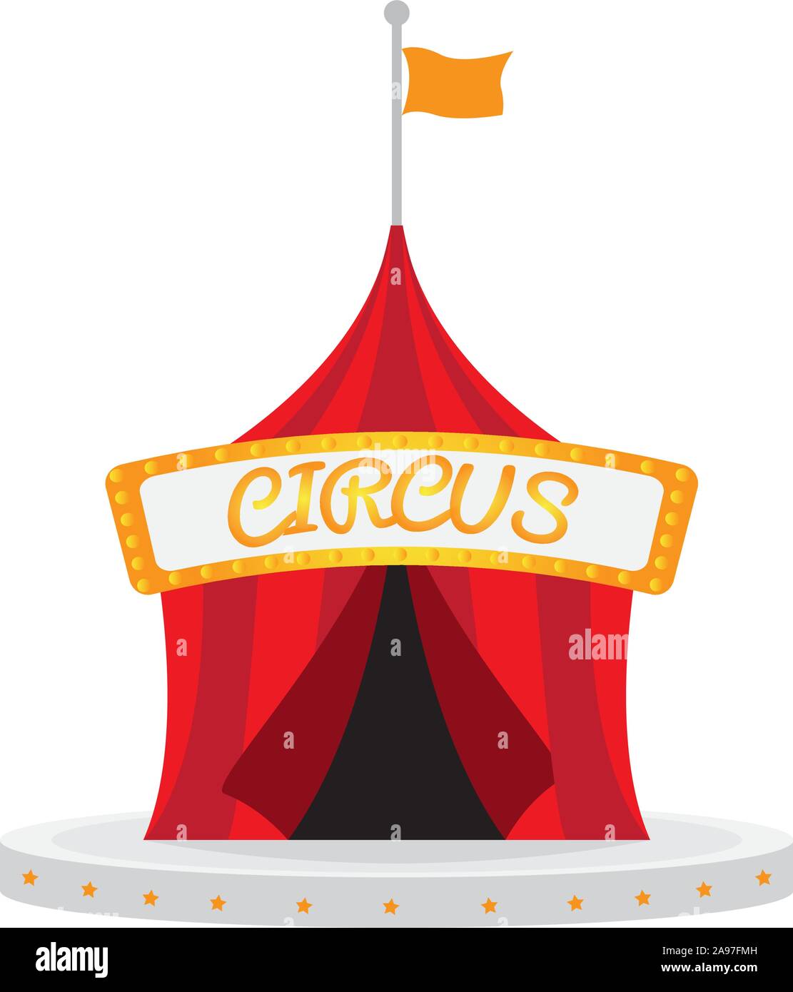 Big top illustration. Circus text - Vector illustration Stock Vector ...